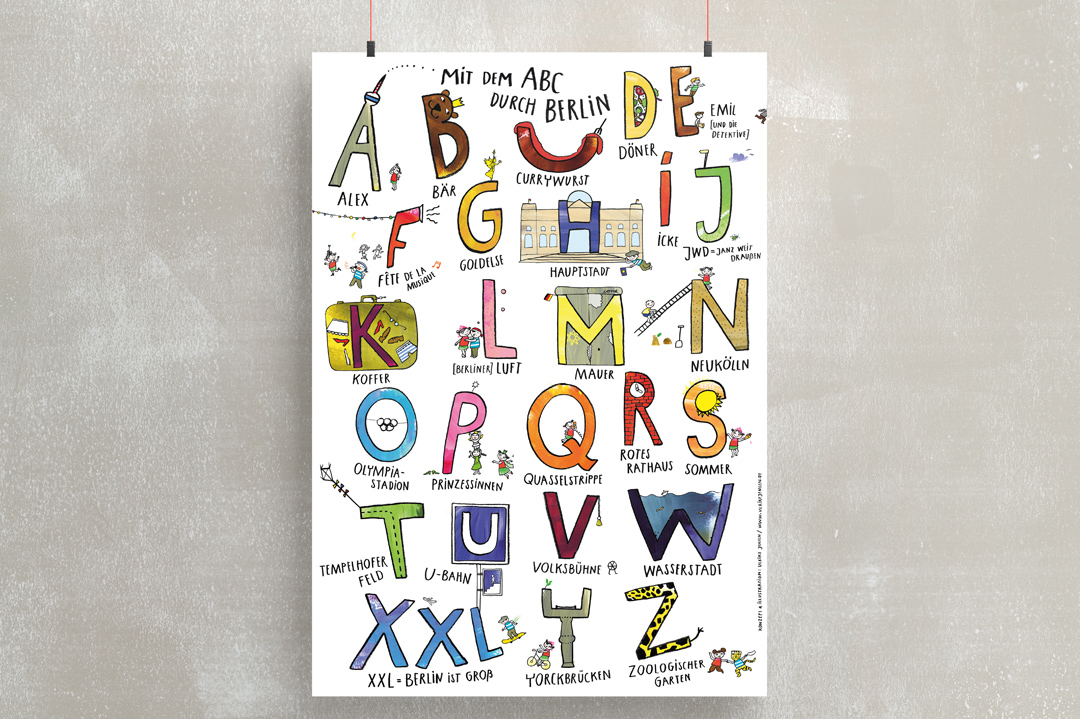 Alphabet Poster Mit Dem ABC Durch Berlin Ulrike Jensen